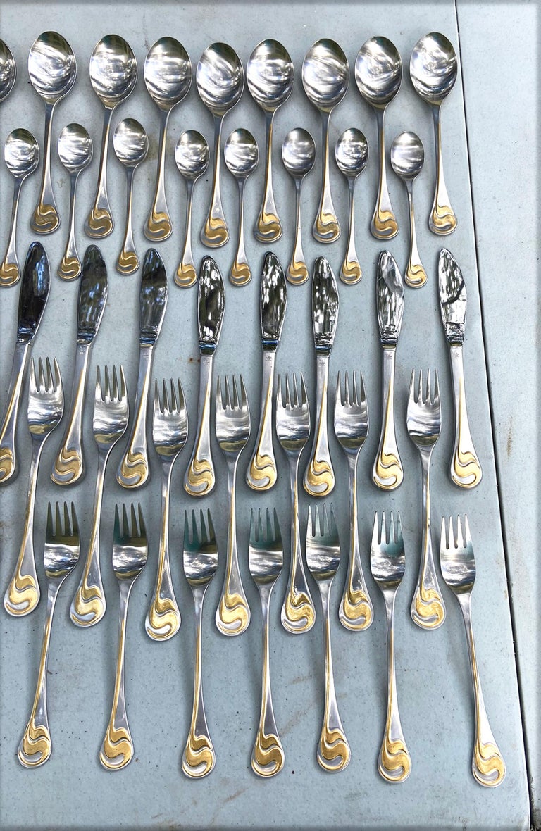 Asymmetria Stainless Flatware by Rosenthal Place Setting for 10 58 ...