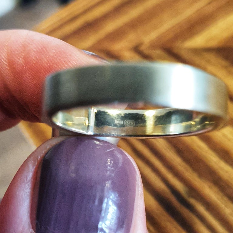 Asymmetric Freshwater Pearl Ring by Manon ter Hogt, 14k Gold, Diamonds ...