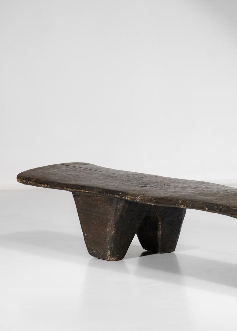 Asymmetrical African Bench in Dark Wood from the 60s Senufo at 1stDibs ...