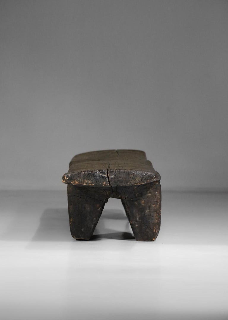 Asymmetrical African Bench in Dark Wood from the 60s Senufo at 1stDibs ...