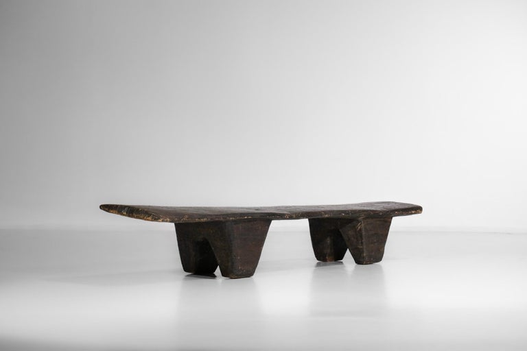 Asymmetrical African Bench in Dark Wood from the 60s Senufo at 1stDibs ...