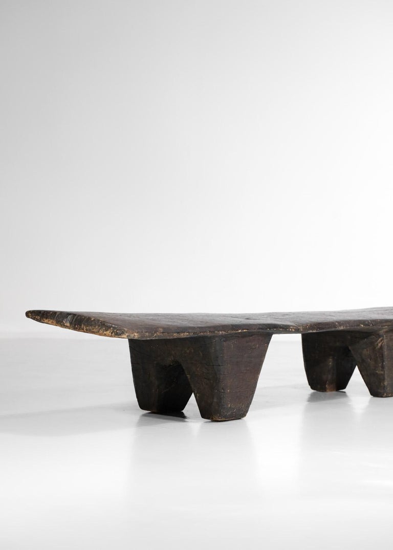 Asymmetrical African Bench in Dark Wood from the 60s Senufo at 1stDibs ...