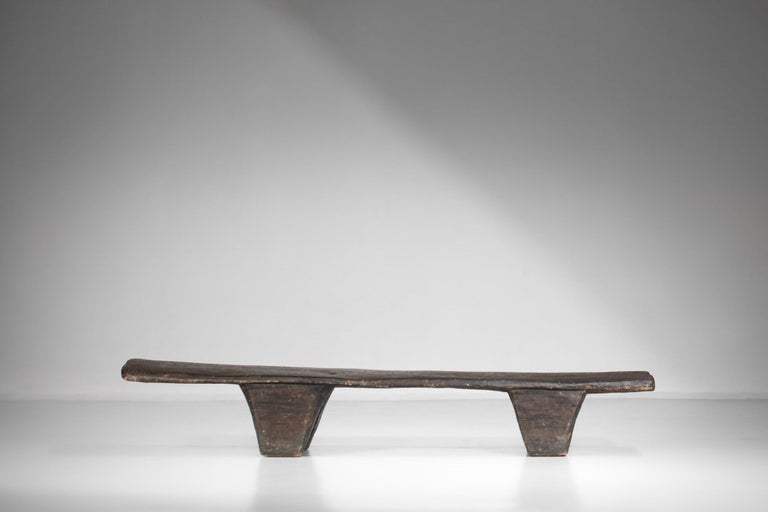 Asymmetrical African Bench in Dark Wood from the 60s Senufo at 1stDibs ...
