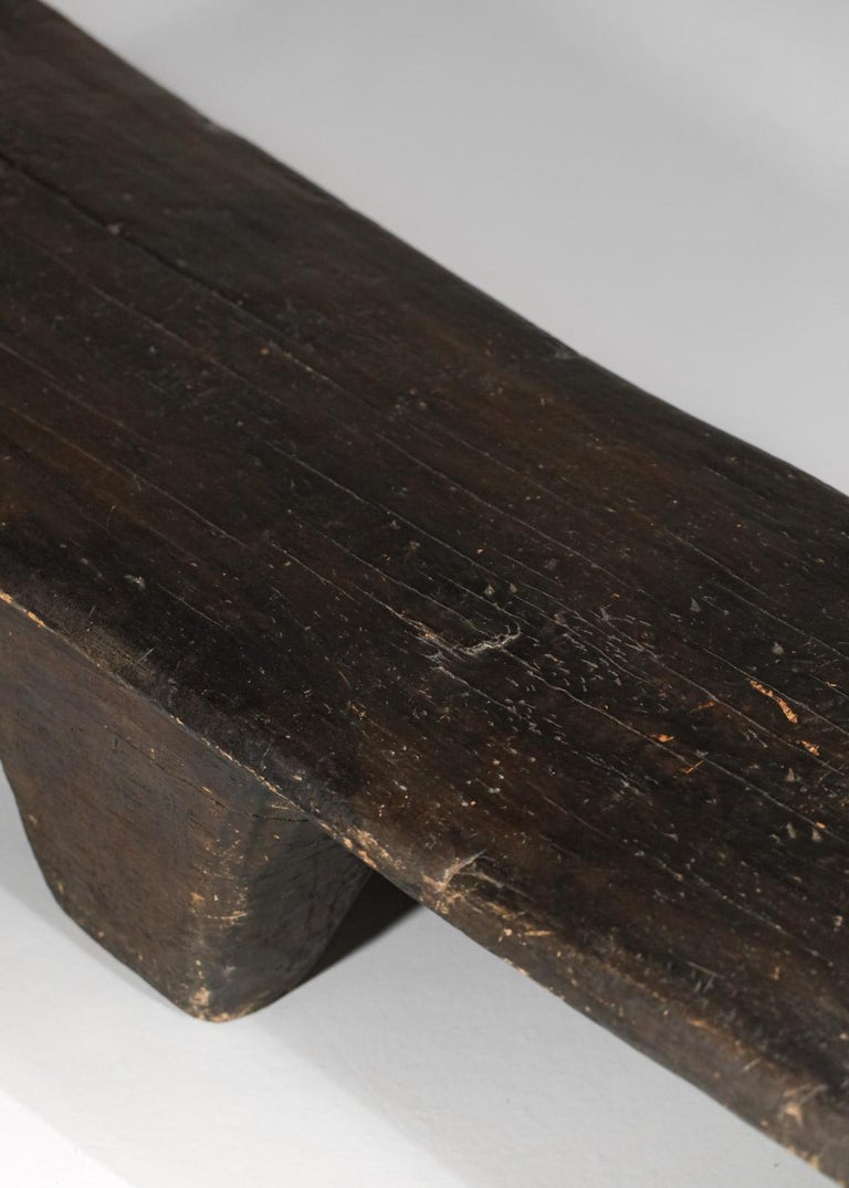 Asymmetrical African Bench in Dark Wood from the 60s Senufo at 1stDibs ...
