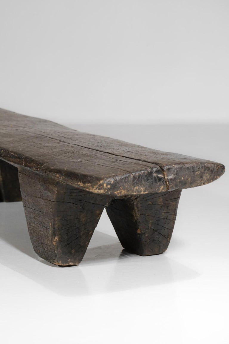 Asymmetrical African Bench in Dark Wood from the 60s Senufo at 1stDibs ...