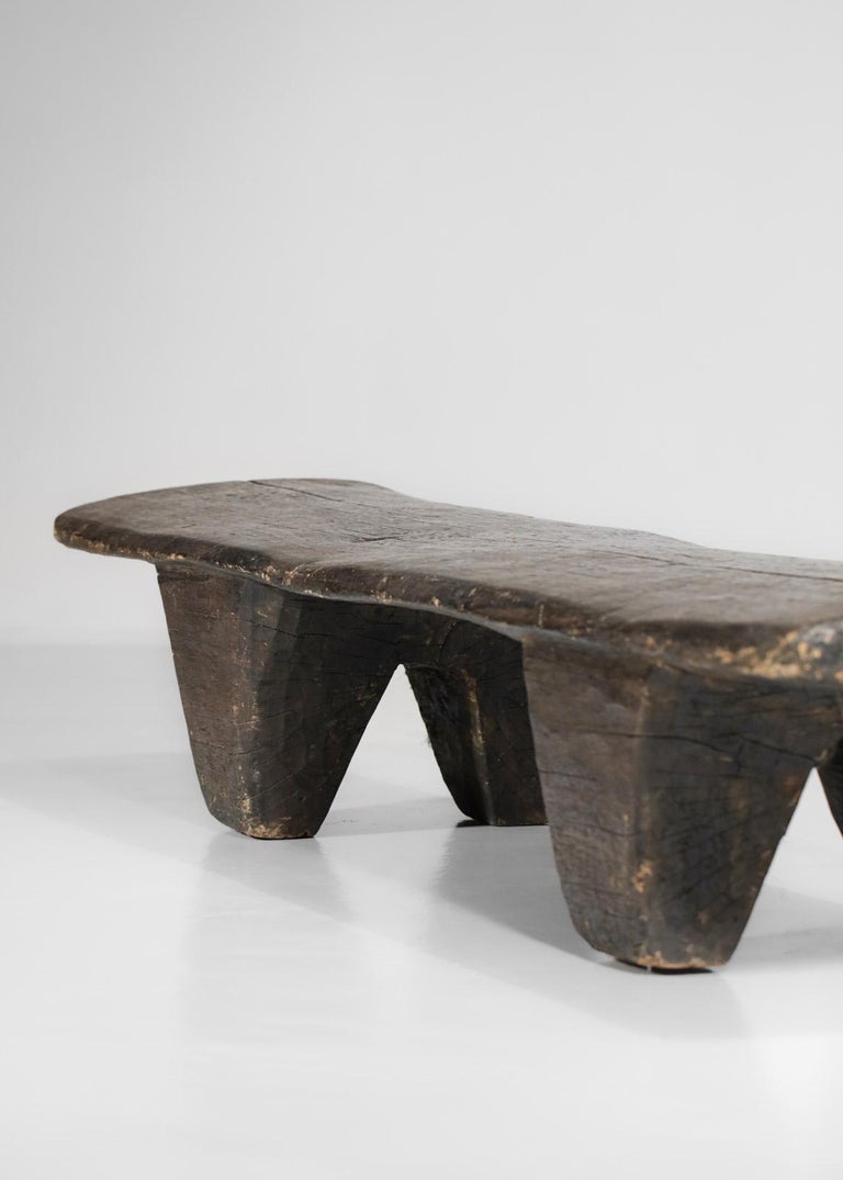 Asymmetrical African Bench in Dark Wood from the 60s Senufo at 1stDibs ...