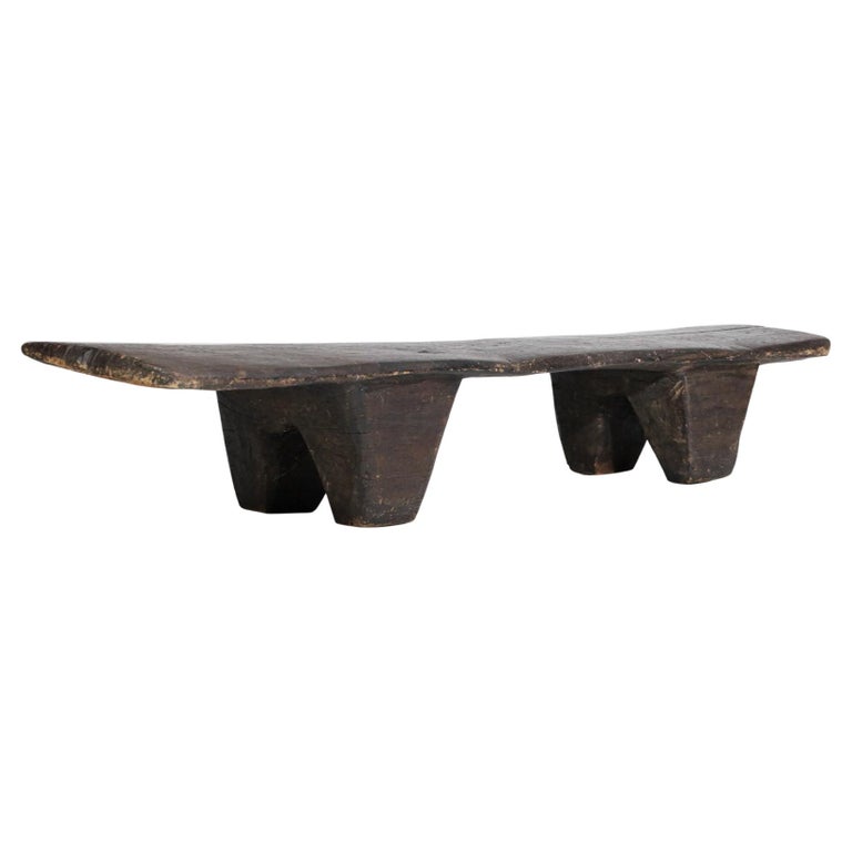 Asymmetrical African Bench in Dark Wood from the 60s Senufo at 1stDibs ...