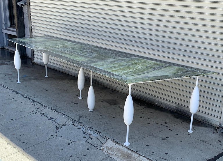 Asymmetrical Marble Table by Sema Topaloglu at 1stDibs