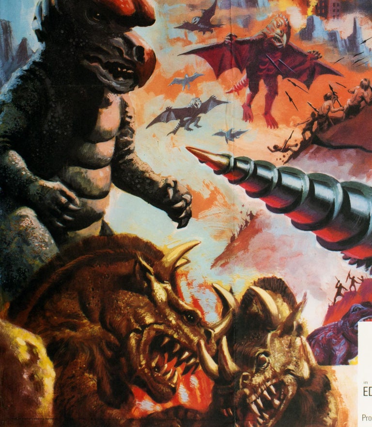 "At The Earth's Core" UK Film Poster, Tom Chantrell, 1976 at 1stDibs