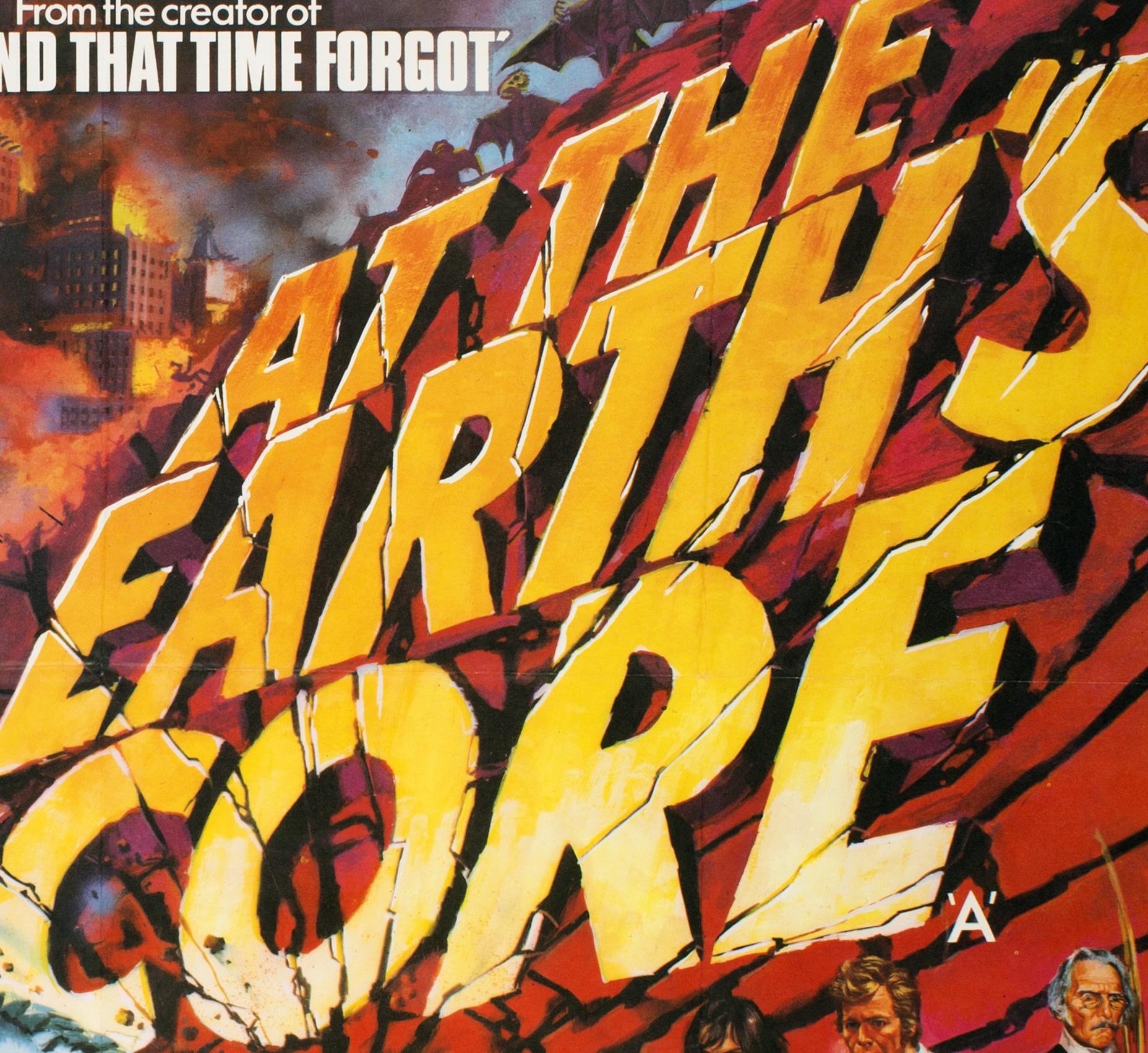 "At The Earth's Core" UK Film Poster, Tom Chantrell, 1976 at 1stDibs ...