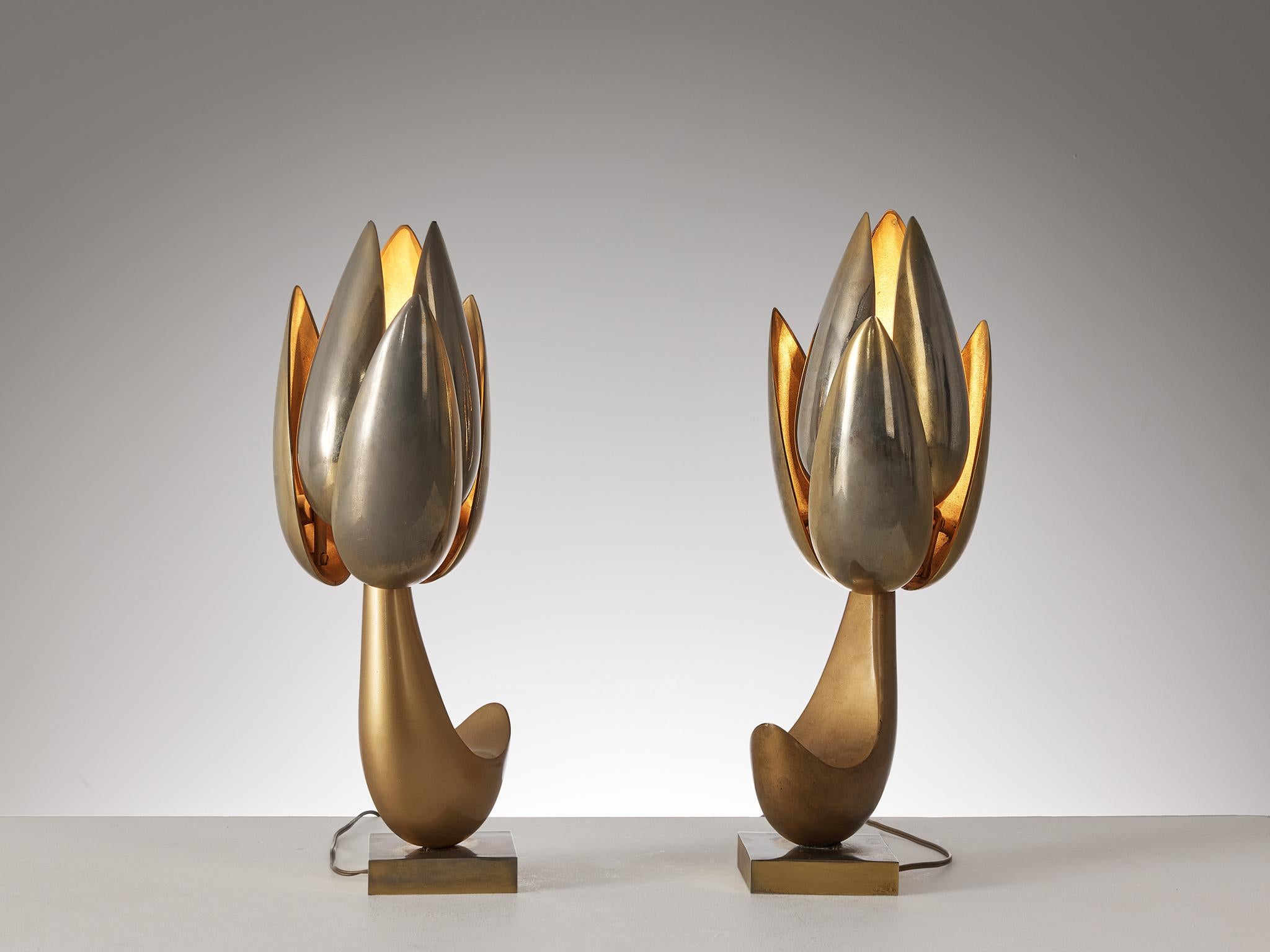 Atelier Michel Armand Sculptural 'Fleur Table Lamps For Sale at 1stDibs ...