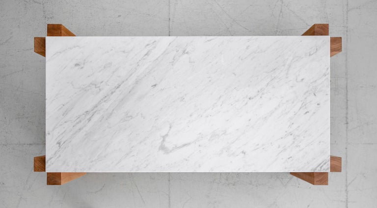 Atelier Orange Oak and Marble Coffee Table at 1stDibs | oak and marble ...