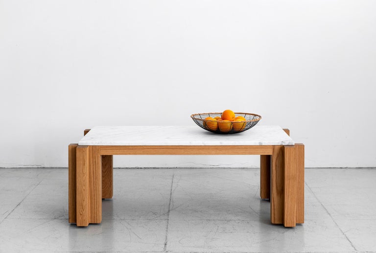 Atelier Orange Oak and Marble Coffee Table at 1stDibs | oak and marble ...