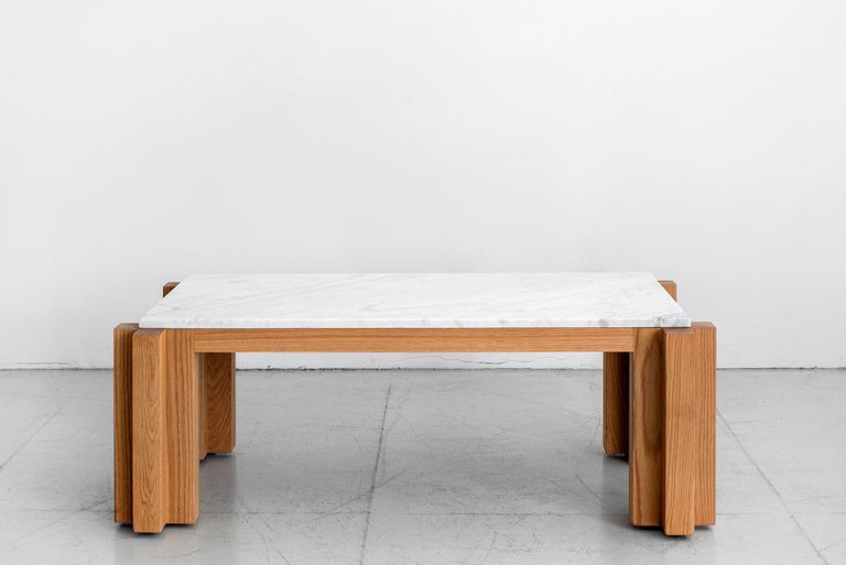 Atelier Orange Oak and Marble Coffee Table at 1stDibs | oak and marble ...
