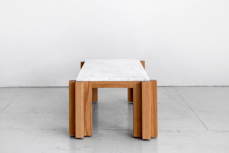 Atelier Orange Oak and Marble Coffee Table at 1stDibs | oak and marble ...