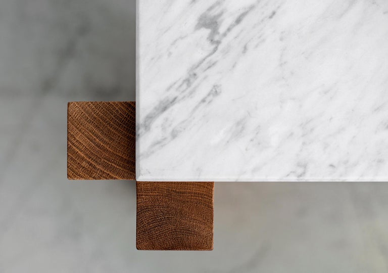 Atelier Orange Oak and Marble Coffee Table at 1stDibs | oak and marble ...