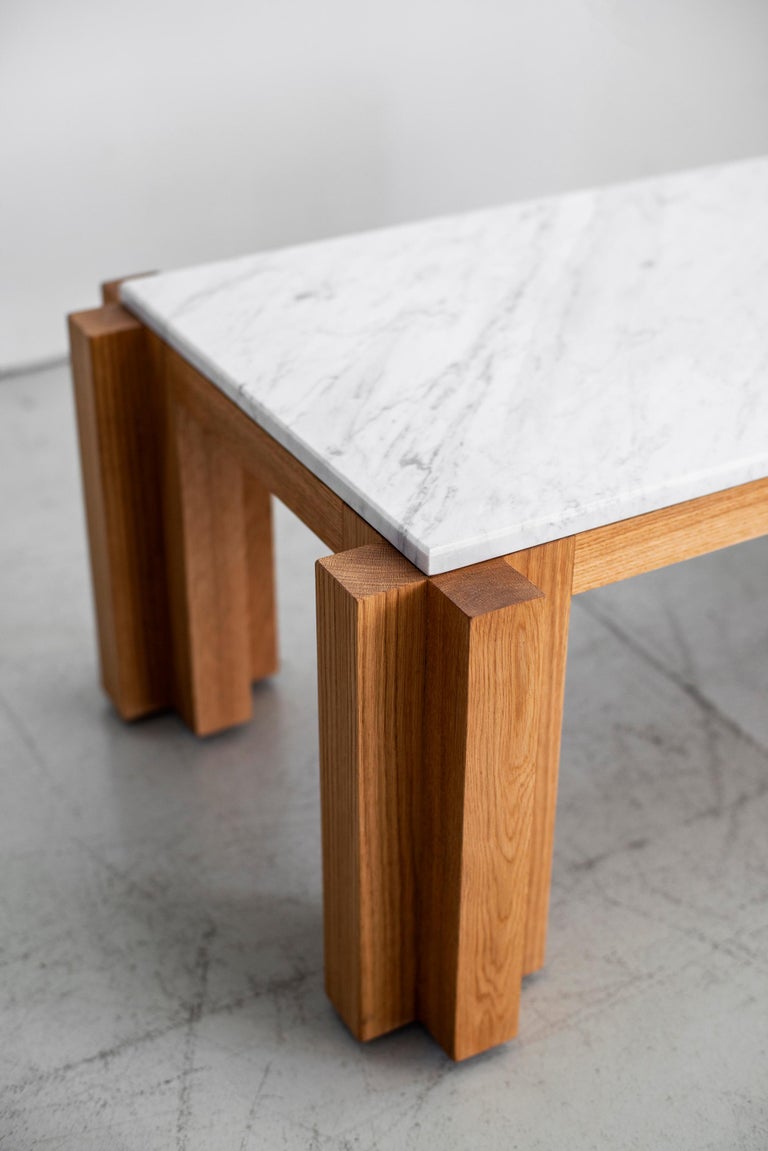 Atelier Orange Oak and Marble Coffee Table at 1stDibs | oak and marble ...