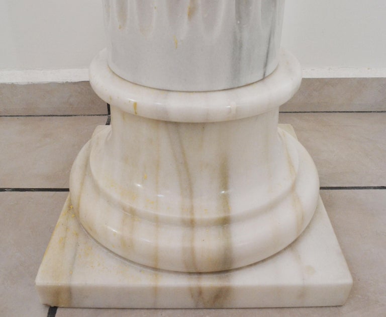 'ATHENA' Large Column / Pillar White Carrara Marble by Element and Co ...