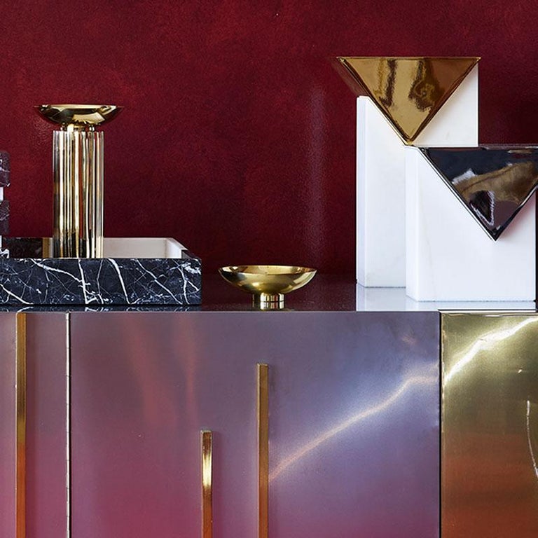 Athena Polished Brass Catchall by Greg Natale For Sale at 1stDibs