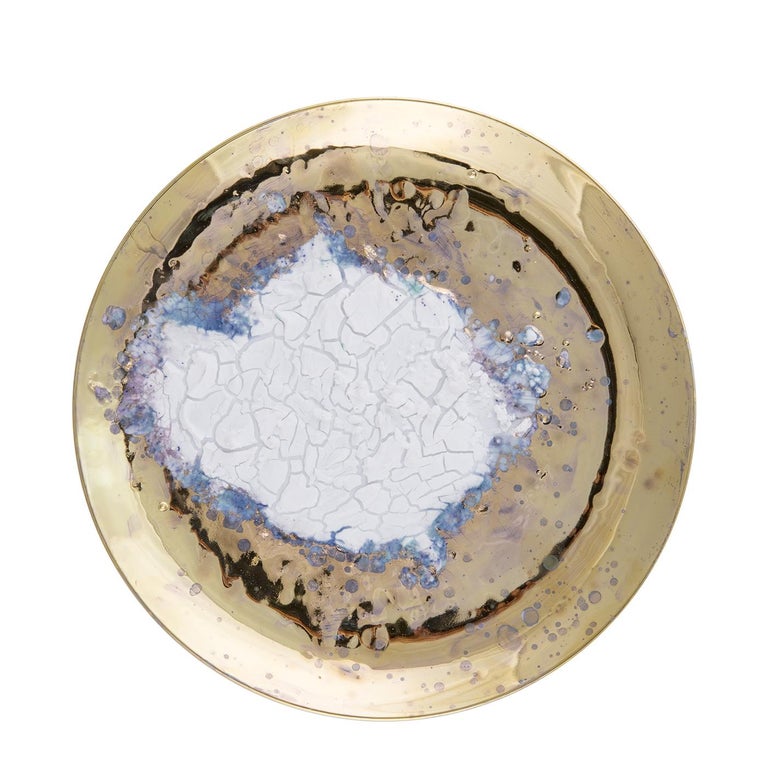 Atlantis Wall Plate White and Gold For Sale at 1stDibs