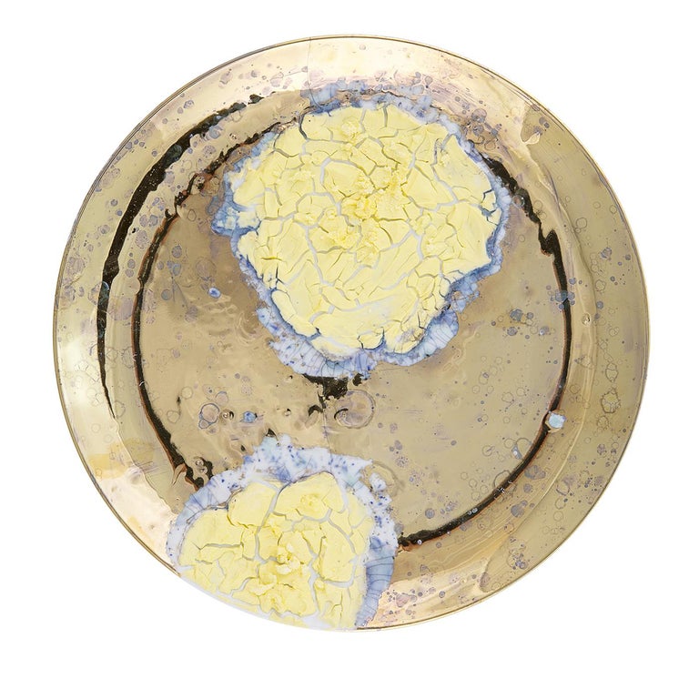 Atlantis Wall Plate Yellow and Gold For Sale at 1stDibs