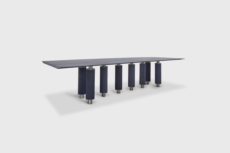 Atlas Table, Natural Oil and Brass Table by Atra For Sale at 1stDibs