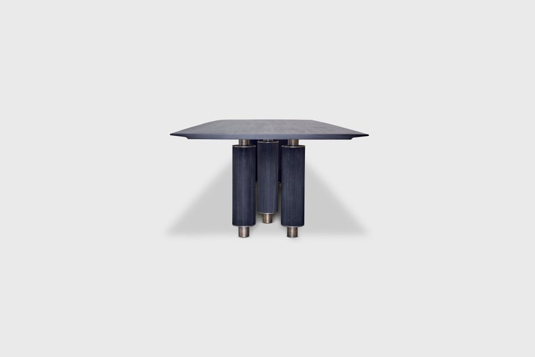 Atlas Table, Natural Oil and Brass Table by Atra For Sale at 1stDibs