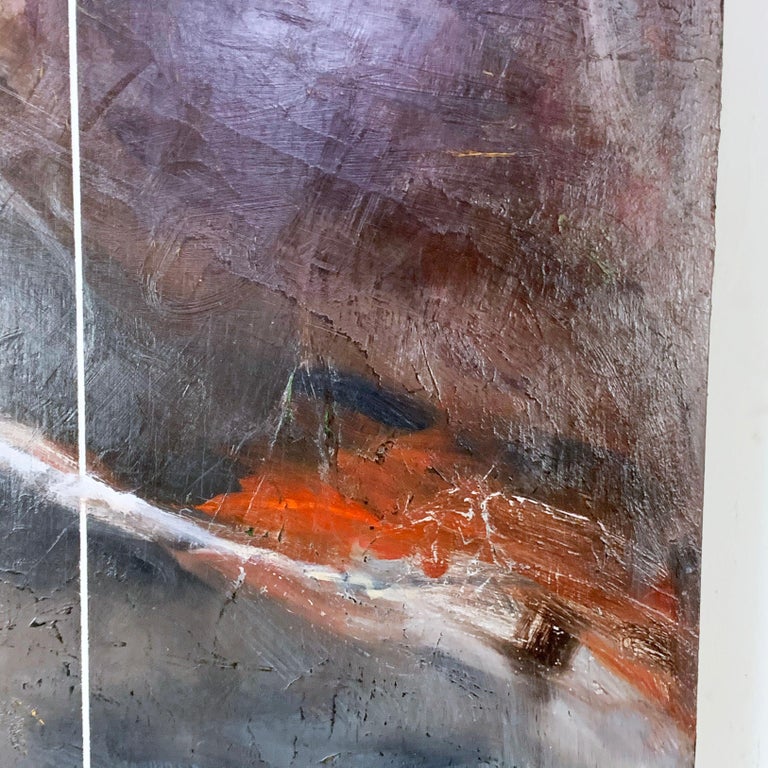 Atmospheric Abstract Postmodern Painting by Judith Solomon For Sale at ...