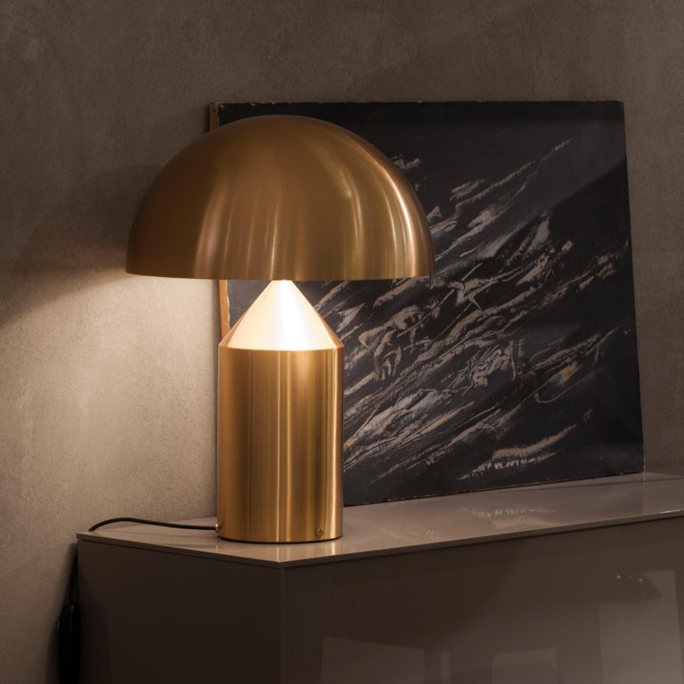 Atollo Gold Table Lamp by Vico Magistretti for Oluce For Sale at 1stDibs