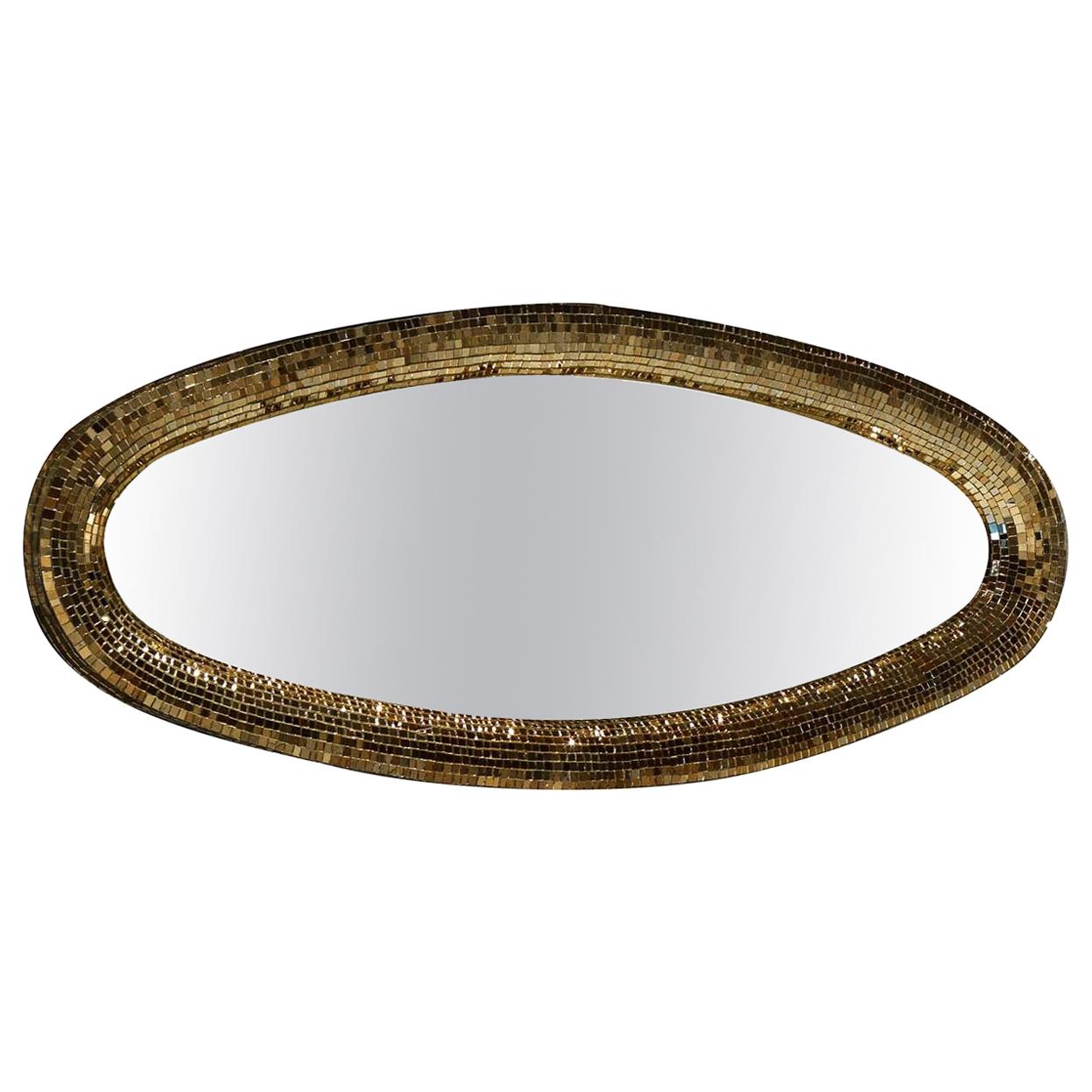 Atollo Gold Wall Mirror For Sale at 1stDibs