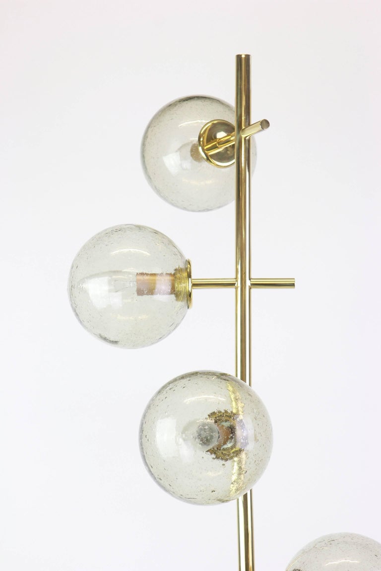 Atomic Brass Floor Lamp by Max Bill for Temde, Switzerland, 1960s at ...
