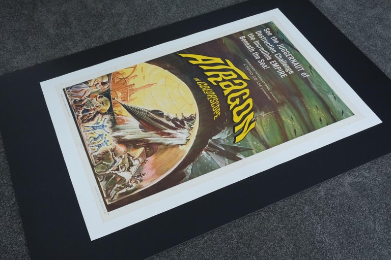 Atragon '1963' Original Vintage Sci-Fi Poster Mint, Linen Backed For ...
