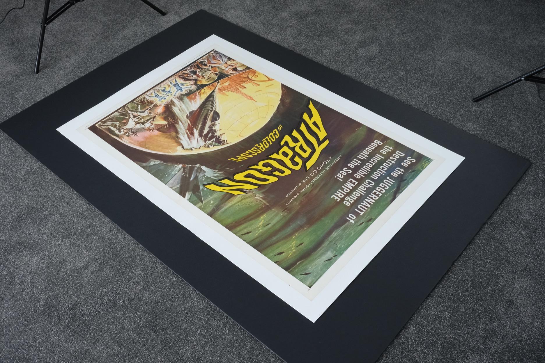 Atragon '1963' Original Vintage Sci-Fi Poster Mint, Linen Backed For ...