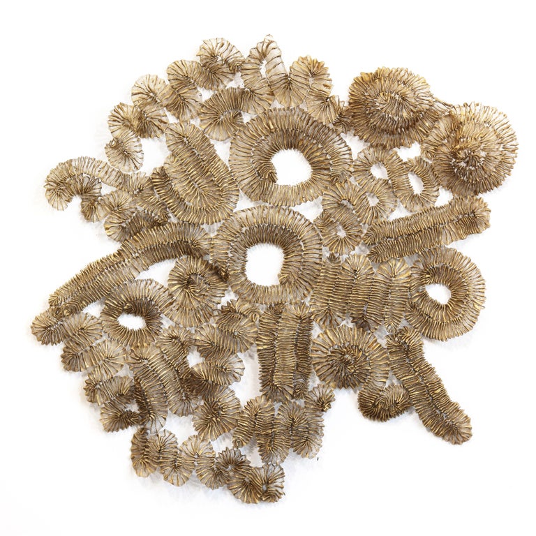 Atticus Adams - Golden Uxmal - Large Abstract Gold Three-Dimensional ...