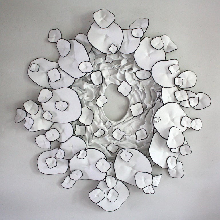 Atticus Adams - Hydrangea Edged Portal Wall Sculpture- white ...