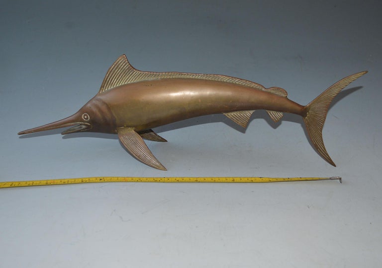 Attractive Bronze Marlin Sword Fish Sculpture Vintage Decorative Art ...