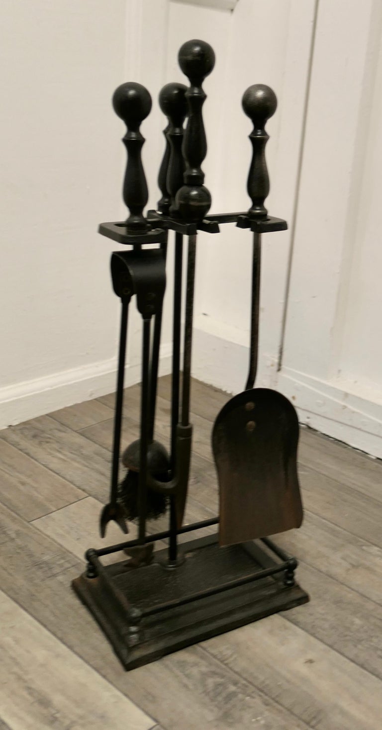 Attractive Gothic Style Fireside Companion Set, Fireside Tools For Sale ...