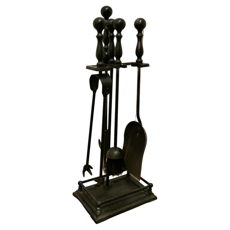 Attractive Gothic Style Fireside Companion Set, Fireside Tools For Sale ...