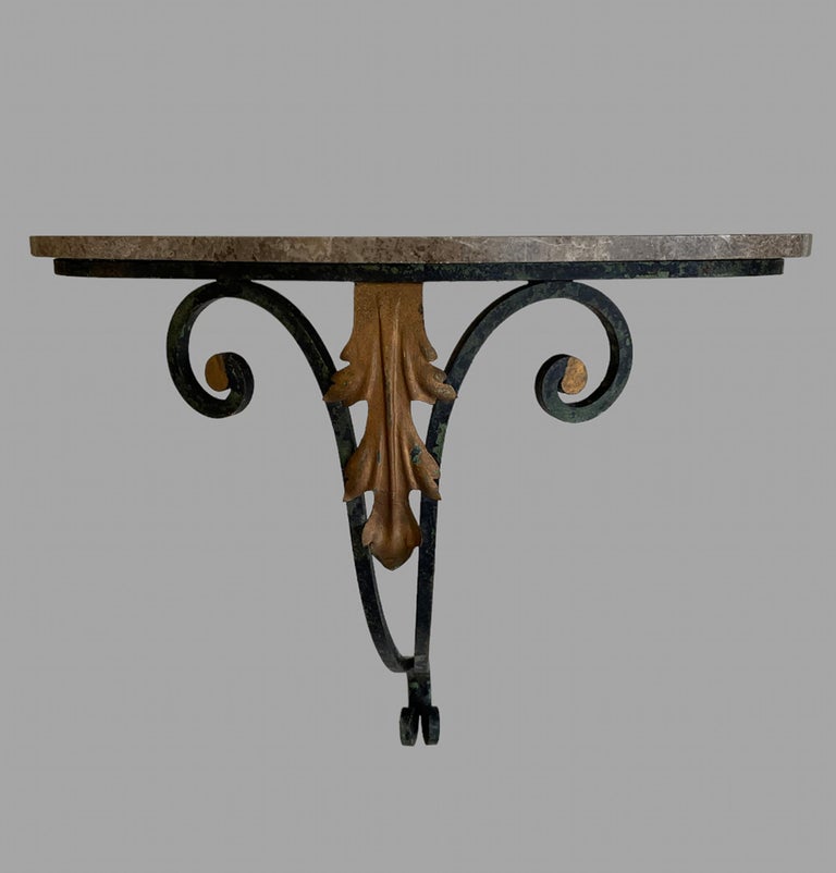 Attractive Pair of Wall Hanging Console Tables For Sale at 1stDibs