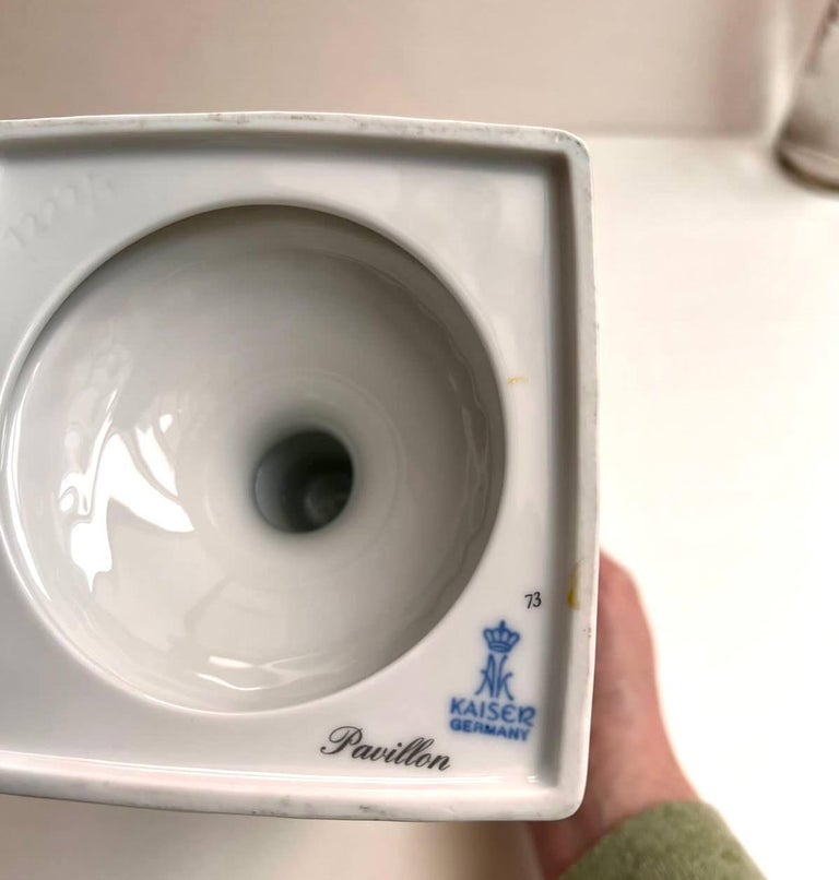 Attractive Vintage Vase Kaiser, Pavillon, Germany Porcelain Large Vase ...