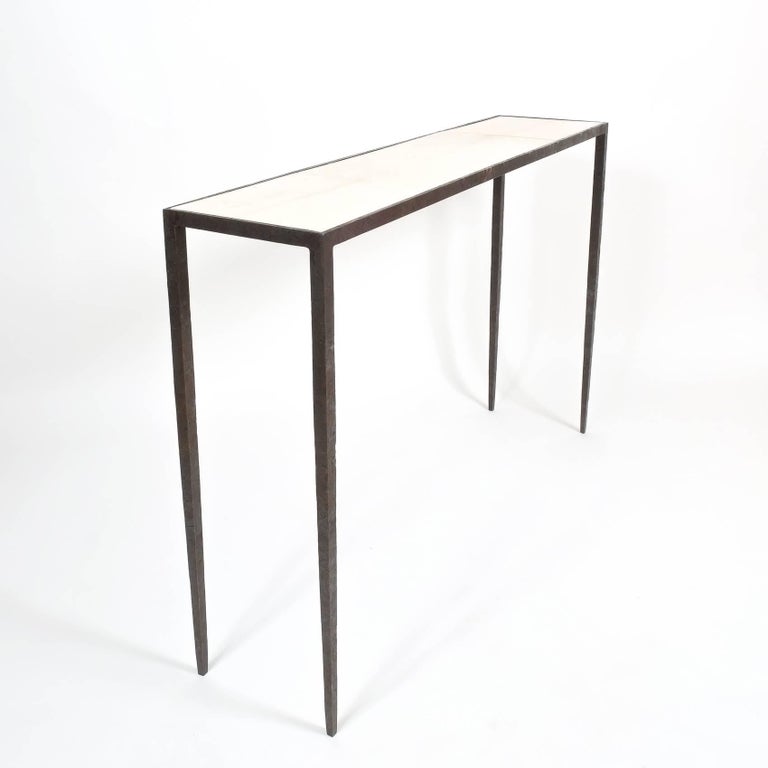 Attributed Jean-Michel Frank Forged Wrought Iron Console Table, France ...