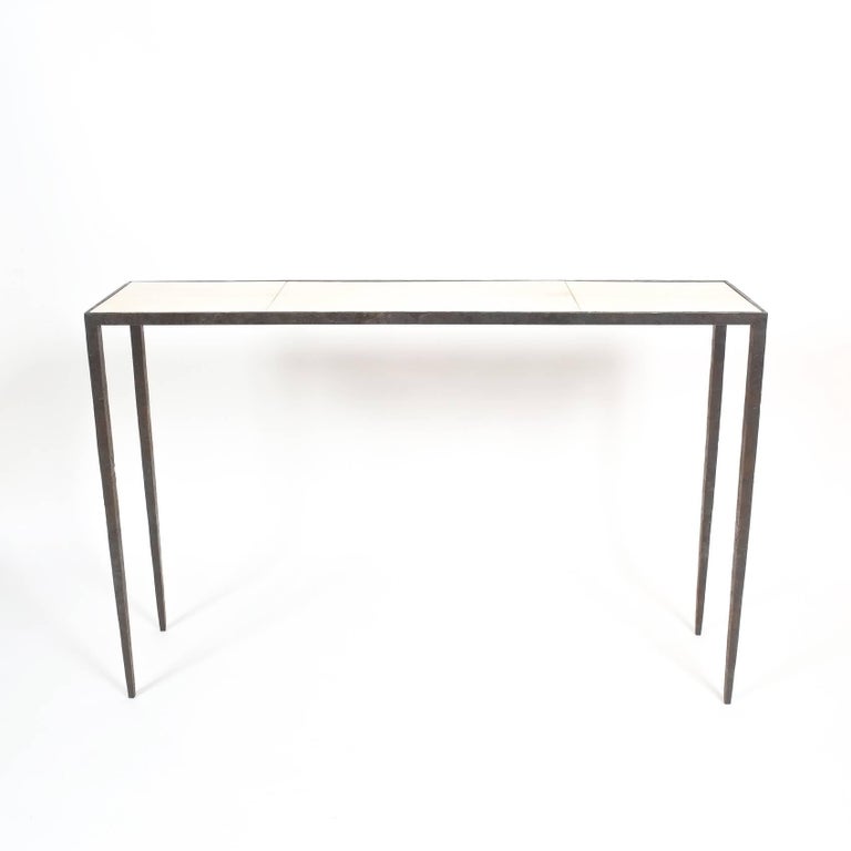 Attributed Jean-Michel Frank Forged Wrought Iron Console Table, France ...