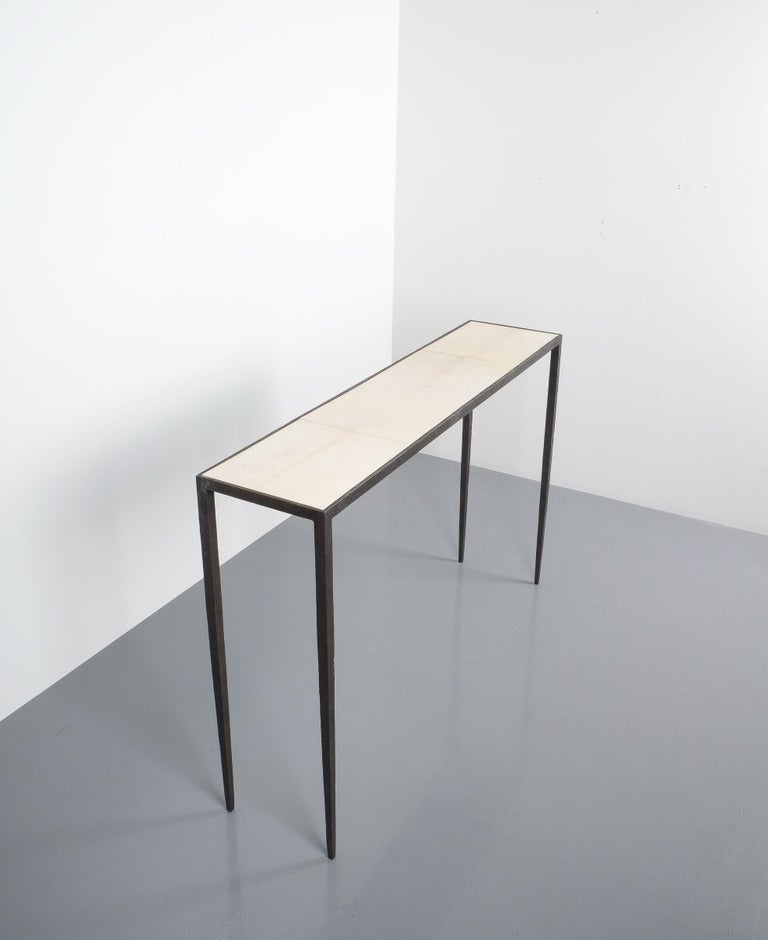 Attributed Jean-Michel Frank Forged Wrought Iron Console Table, France ...