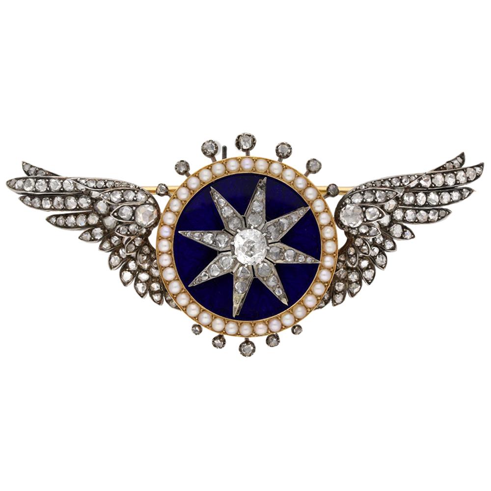 Attributed to Garrard Automated Turban Brooch 'Sarpech', circa 1910 For ...