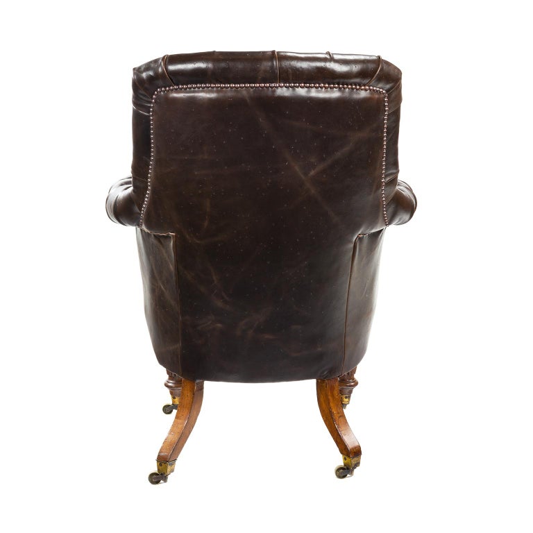 Attributed to Gillows Late George IV Early William IV Leather Library ...