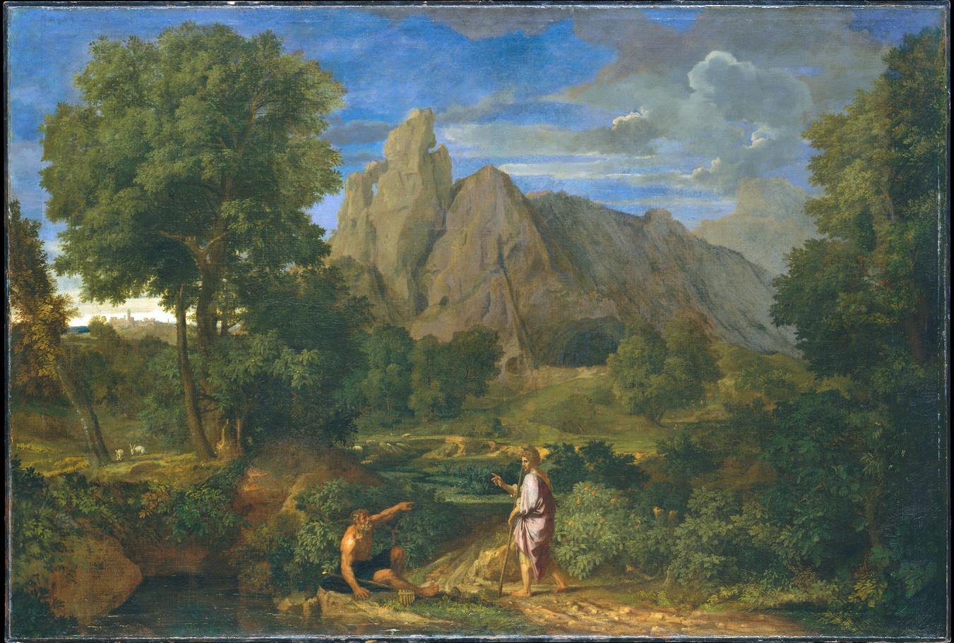 Attributed to Jean Francois 'Francisque' Millet, Idyllic Landscape ...