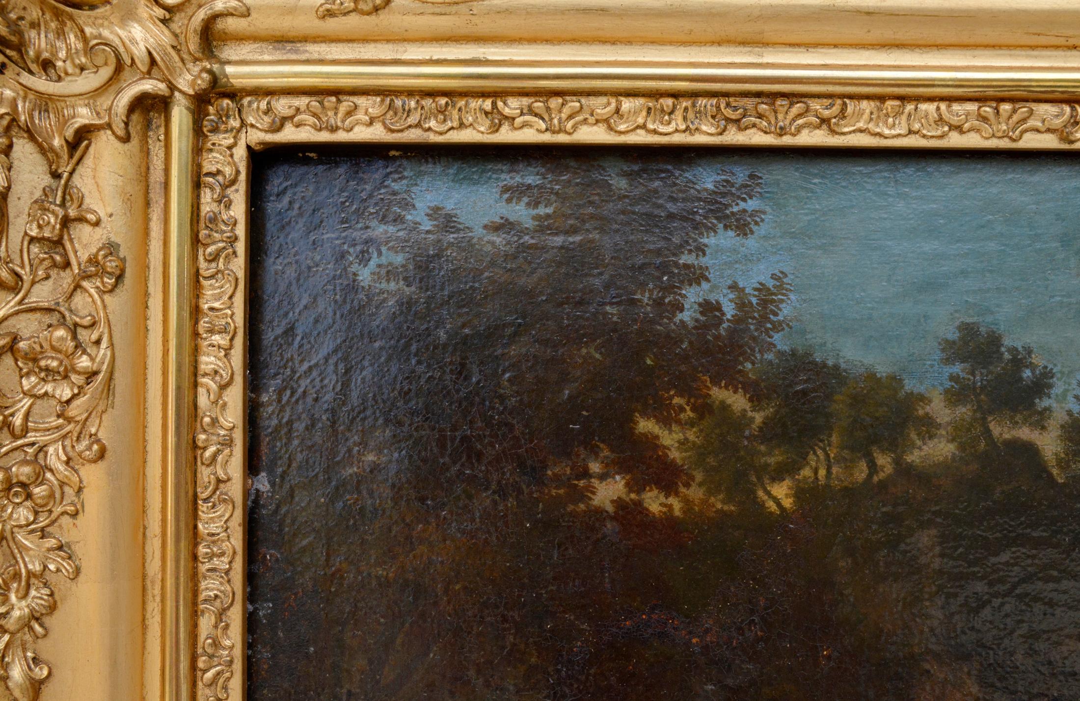 Attributed to Jean Francois 'Francisque' Millet, Idyllic Landscape ...