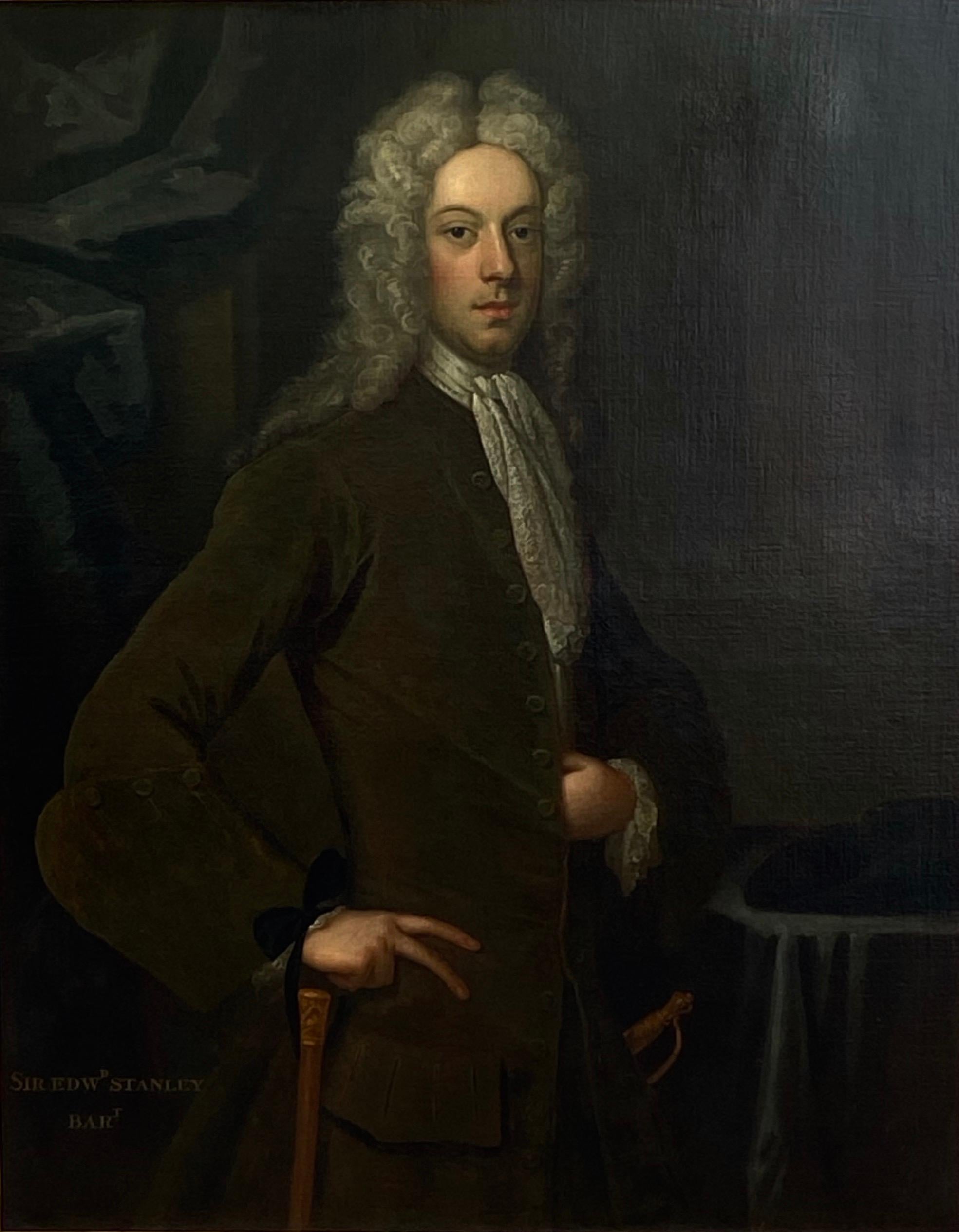 Attributed to Sir Godfrey Kneller 'Portrait of Sir Edward Stanley' at ...