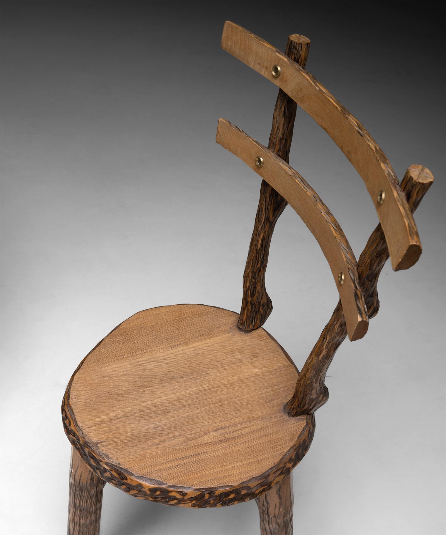 Atypical Desk and Chair, France, circa 1950 at 1stDibs
