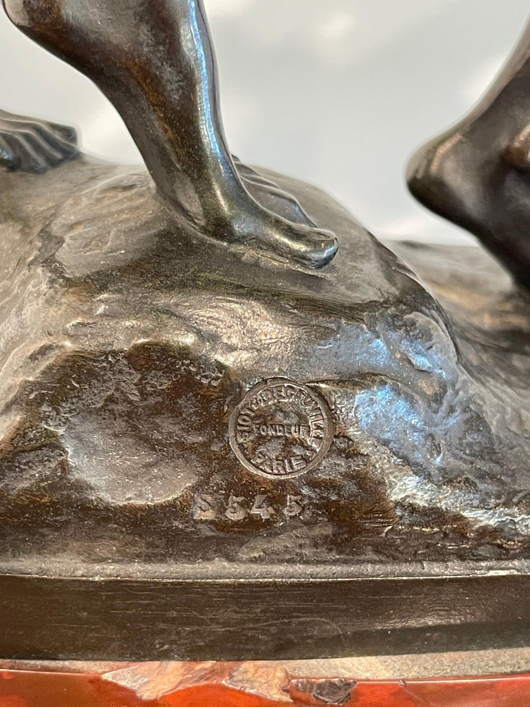 'Au But' French Art Nouveau Cast Bronze Sculpture by Alfred Boucher ...